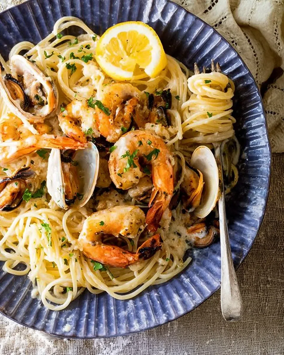 Creamy Garlic Seafood Pasta: A Luxurious Restaurant-Style Dinner - www ...