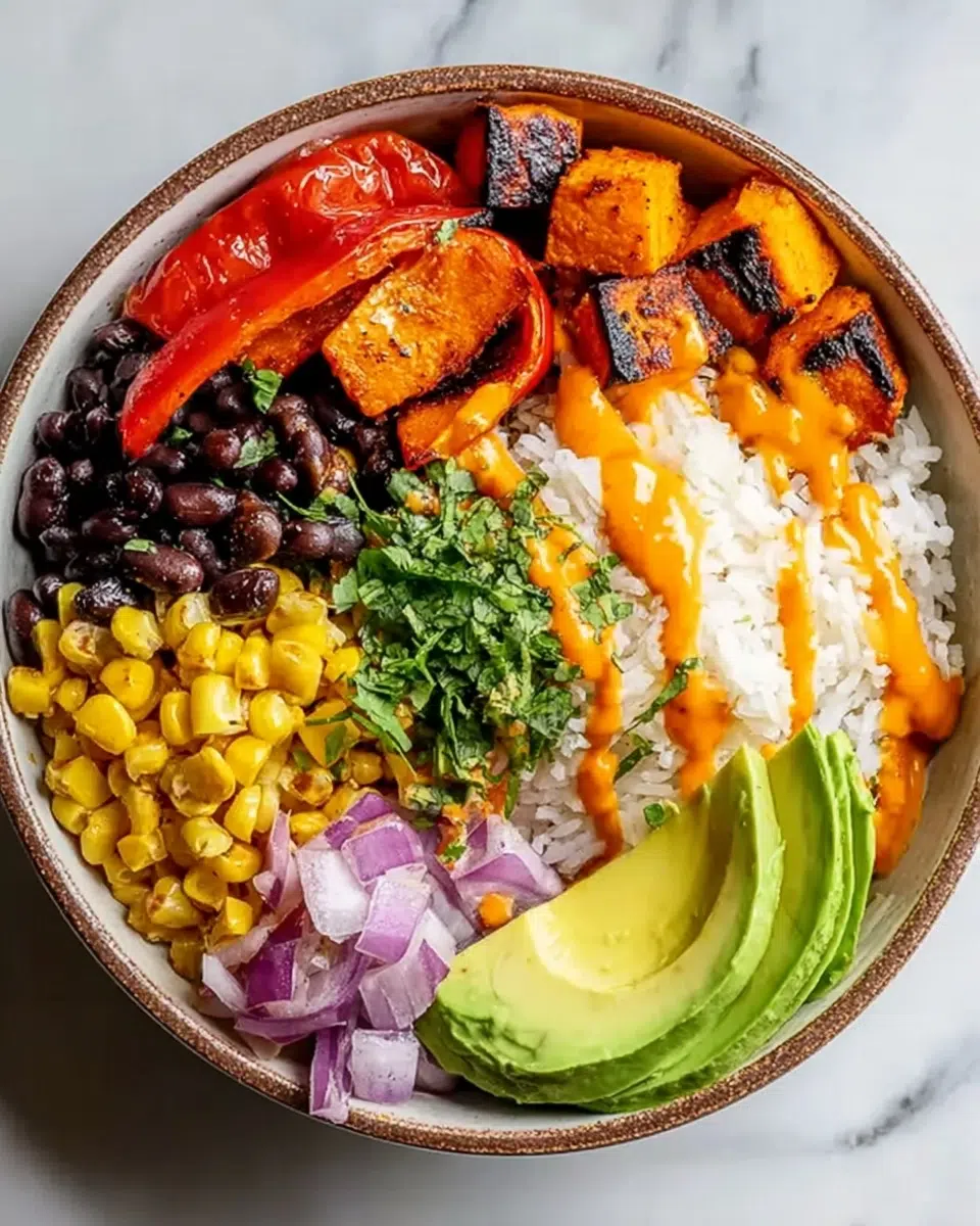 Vegan Sweet Potato Burrito Bowl